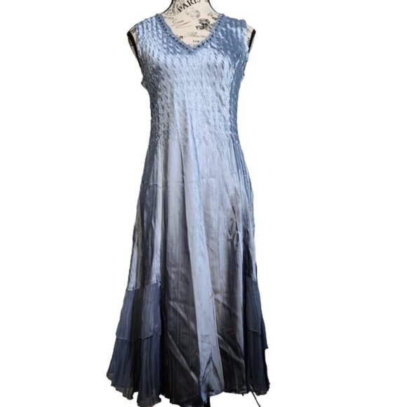 Komarov | Dresses | Komarov Beaded Vneck Charmeuse Dress Nwot M | Poshmark